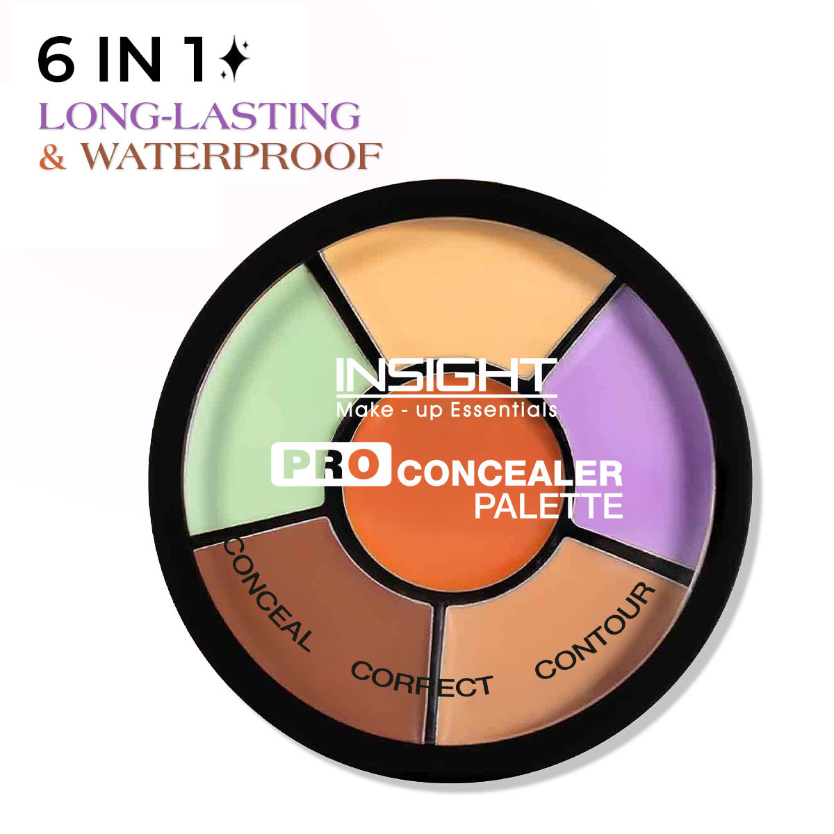 Buy Insight Cosmetics Pro Concealer Palette, 3 In 1 Conceal,Contour ...