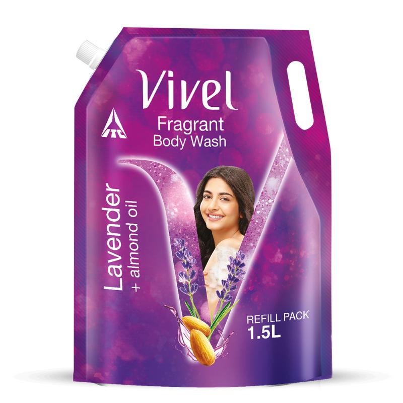 Buy Vivel Fragrant Body Wash Lavender & Almond Oil Shower Gel ...
