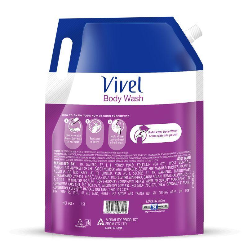 Buy Vivel Fragrant Body Wash Lavender & Almond Oil Shower Gel ...