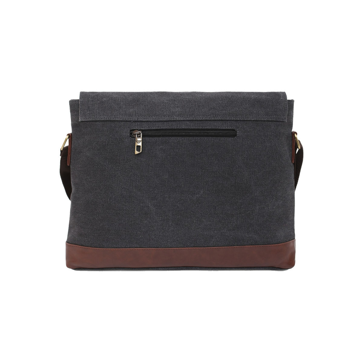 Buy Fur Jaden Black Washed Canvas Laptop Messenger Bag Online