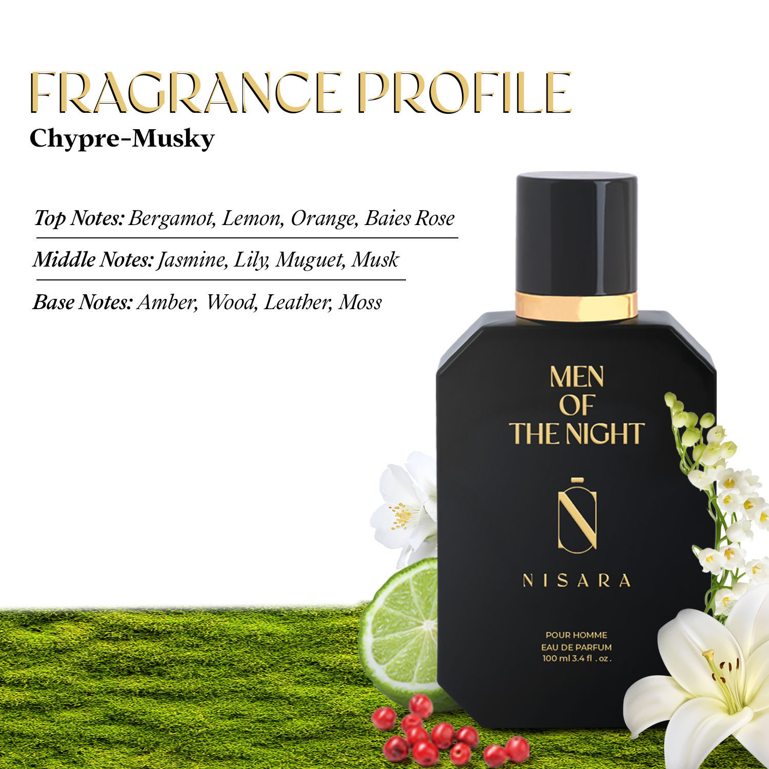 Buy Nisara Men Of The Night Perfume Long Lasting Fragrance Chypre Musky ...