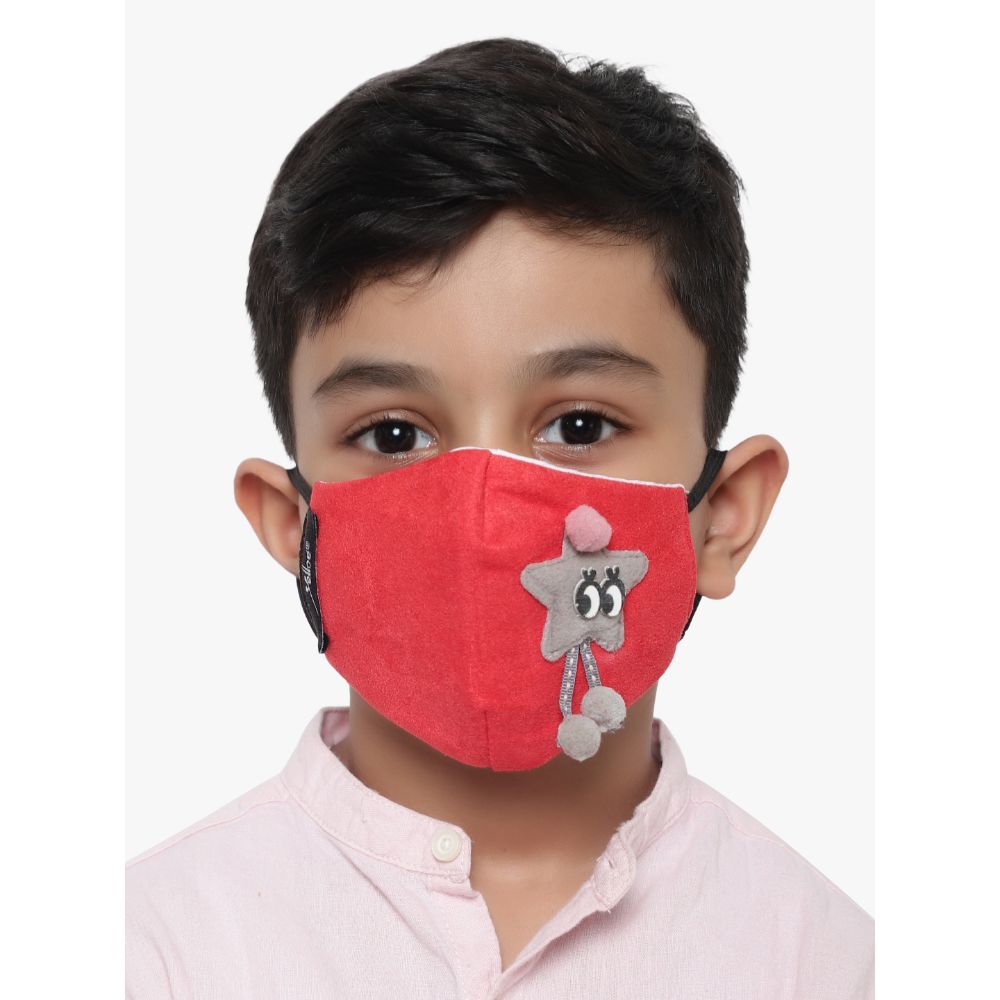 Buy Yelloe Kids 3 Ply Soft Fabic Star Mask (pack Of 3) Online