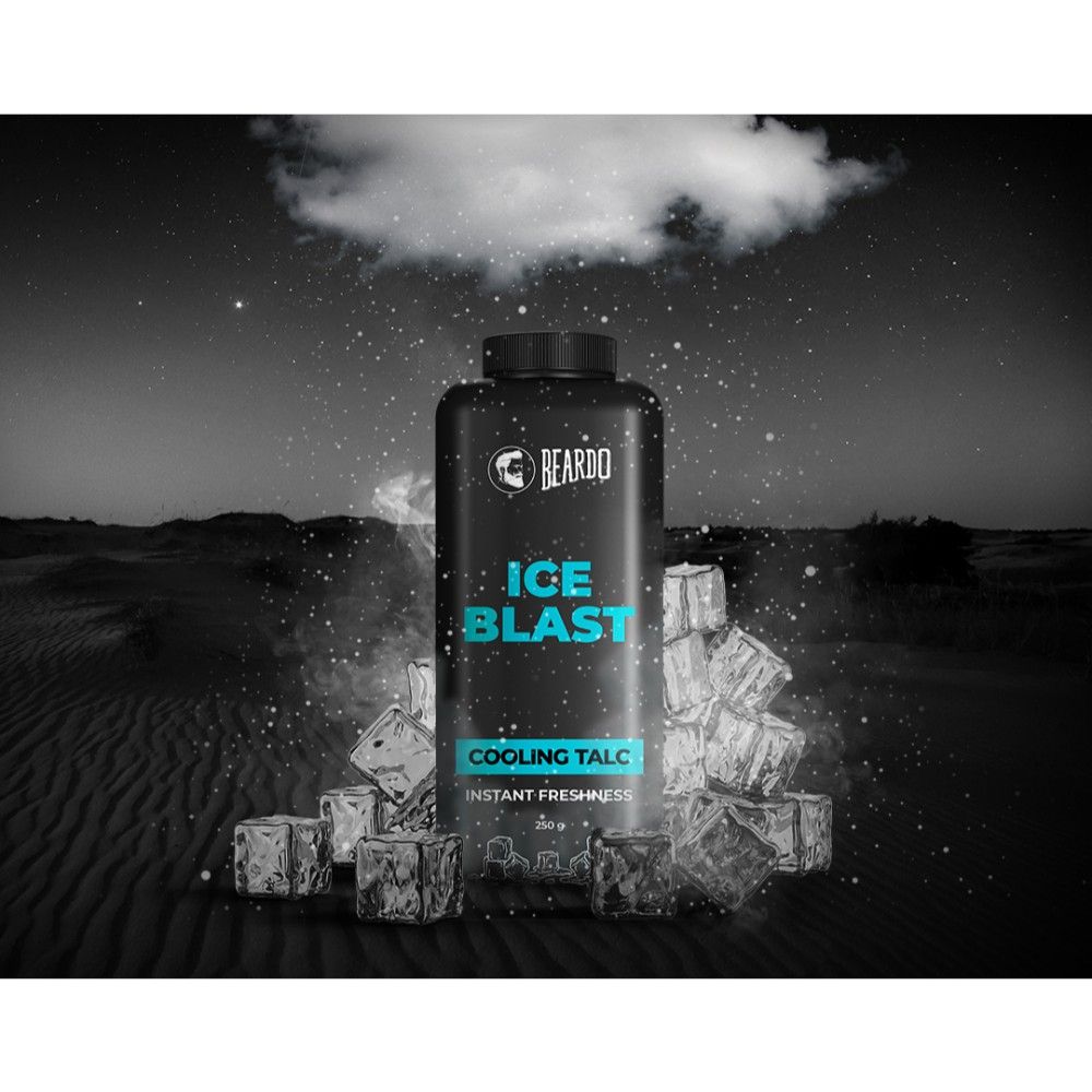 Beardo Ice Blast Cooling Talc | Menthol talcum powder for men | INSTANT ...