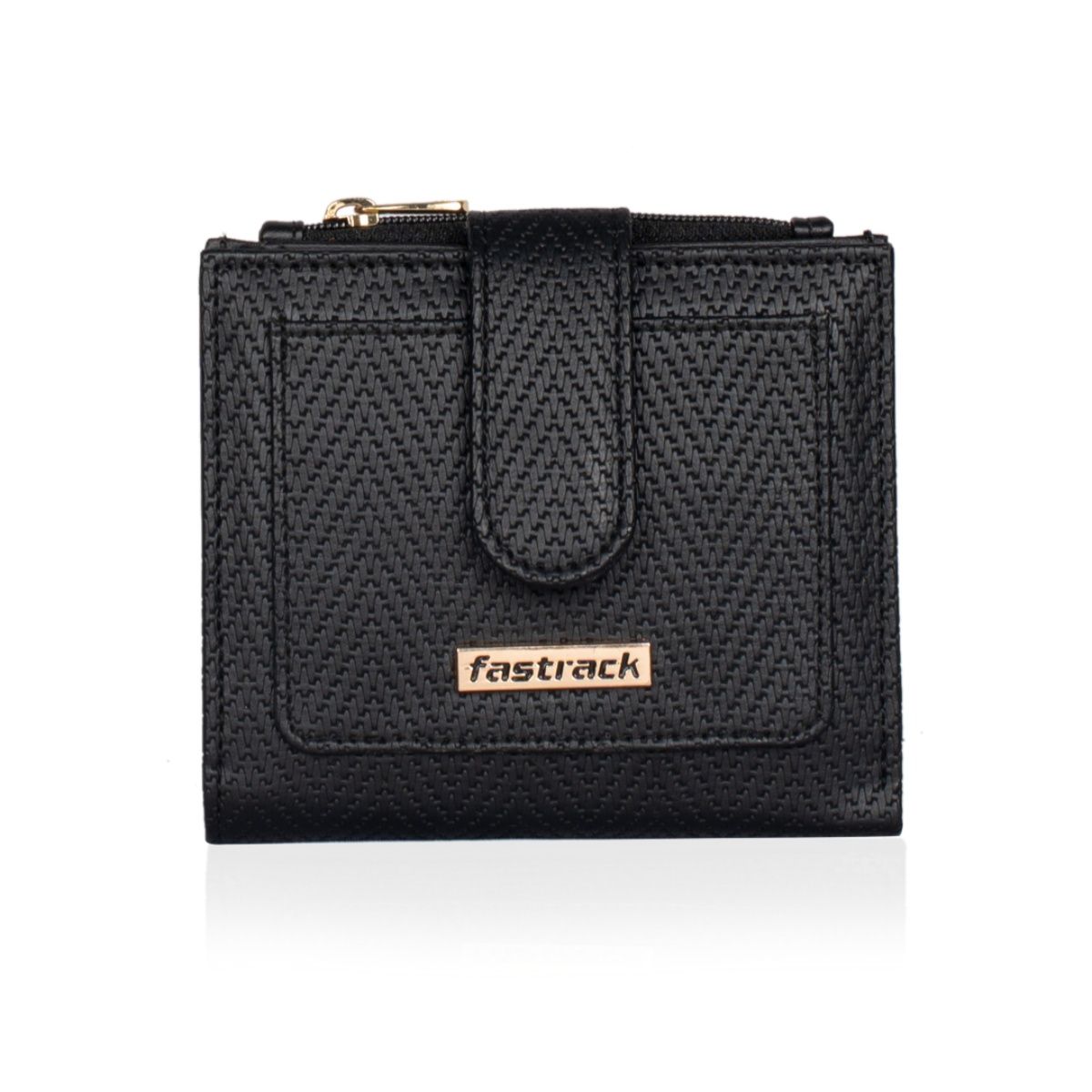 Buy Fastrack Black Textured Wallet Online