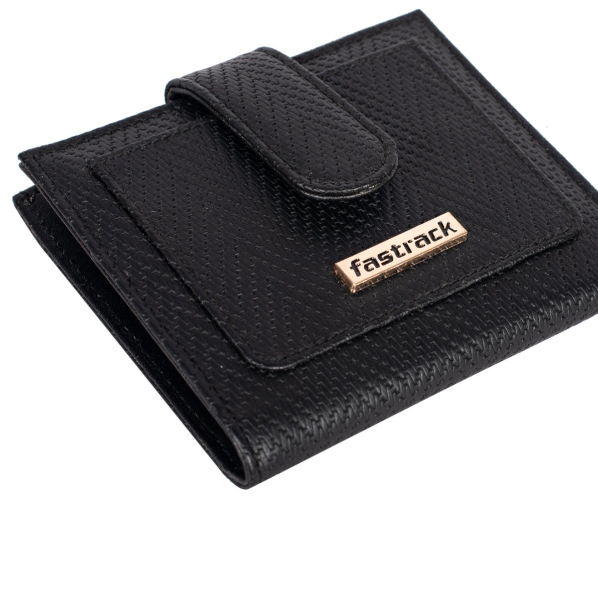 Buy Fastrack Black Textured Wallet Online