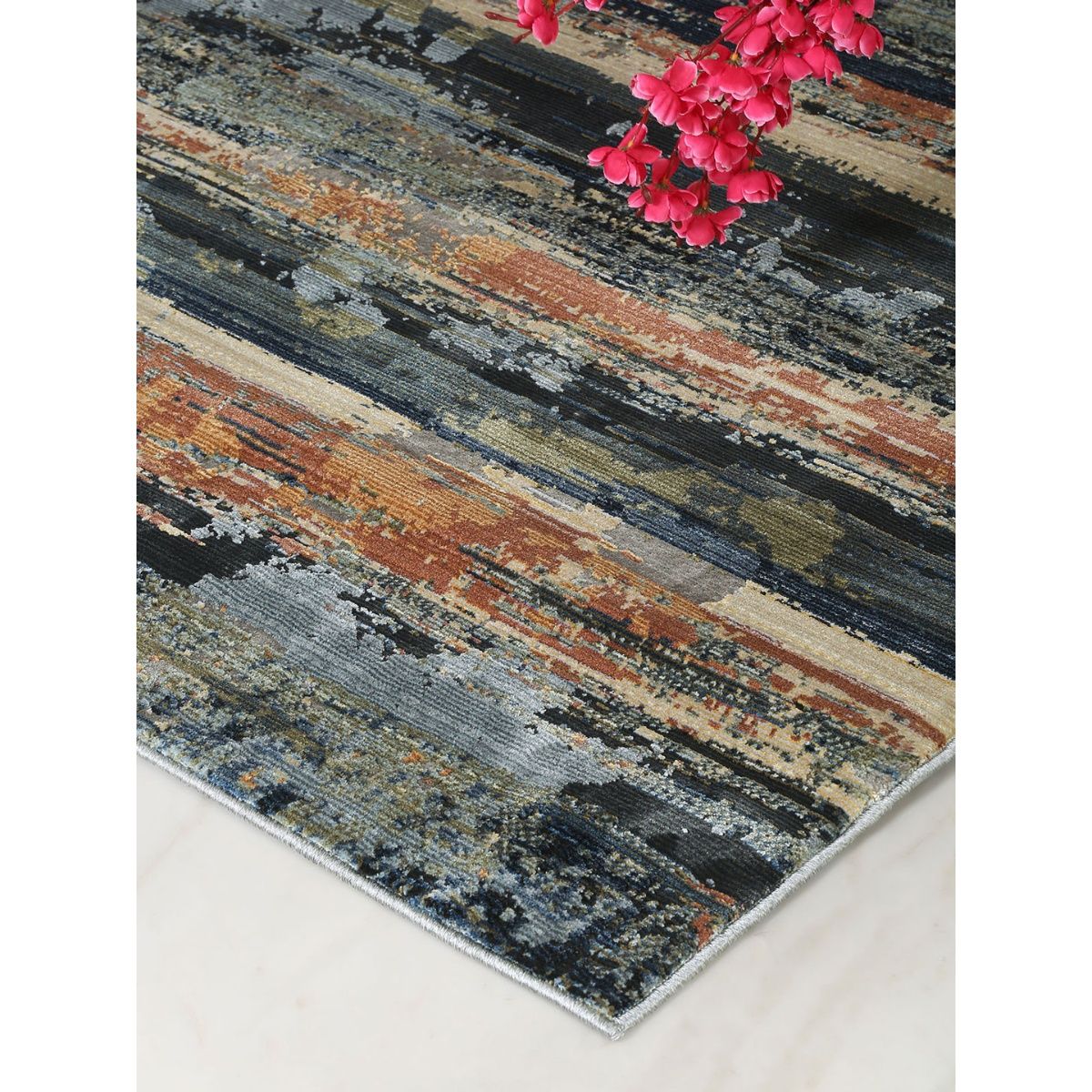 Ddecor Live Beautiful Multicolor Textured Large Rug - Harmony-50-Rd8-X ...