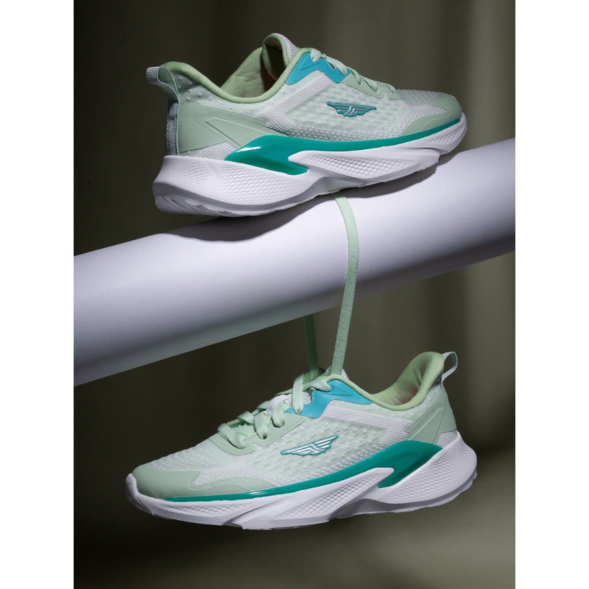 Buy Red Tape Women Colorblock Green Walking Shoes Online