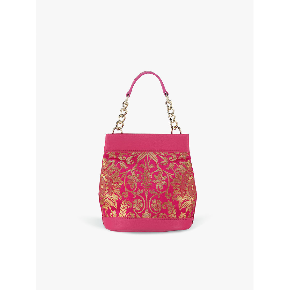 Buy Tan and Loom Rani Batua Banarasi Pink Online