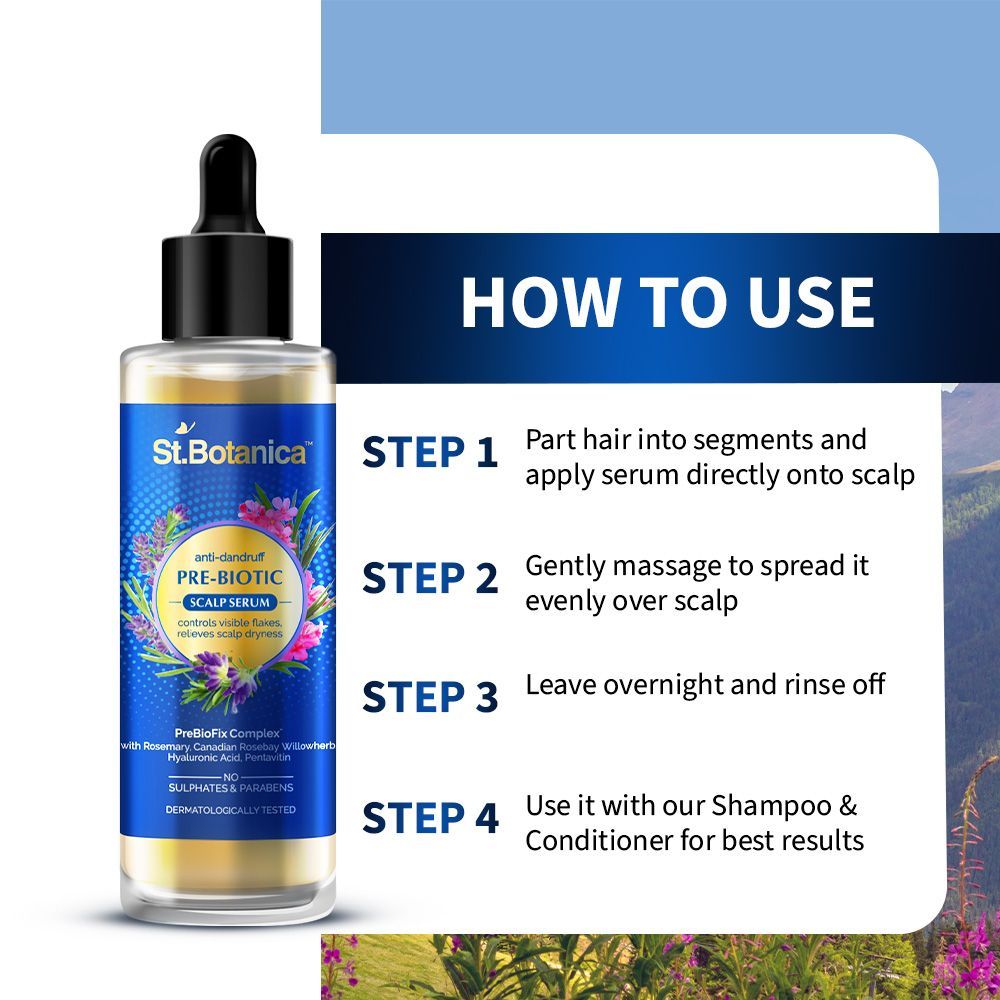 Buy St.Botanica Anti-Dandruff Pre-Biotic Scalp Hair Serum To Control ...