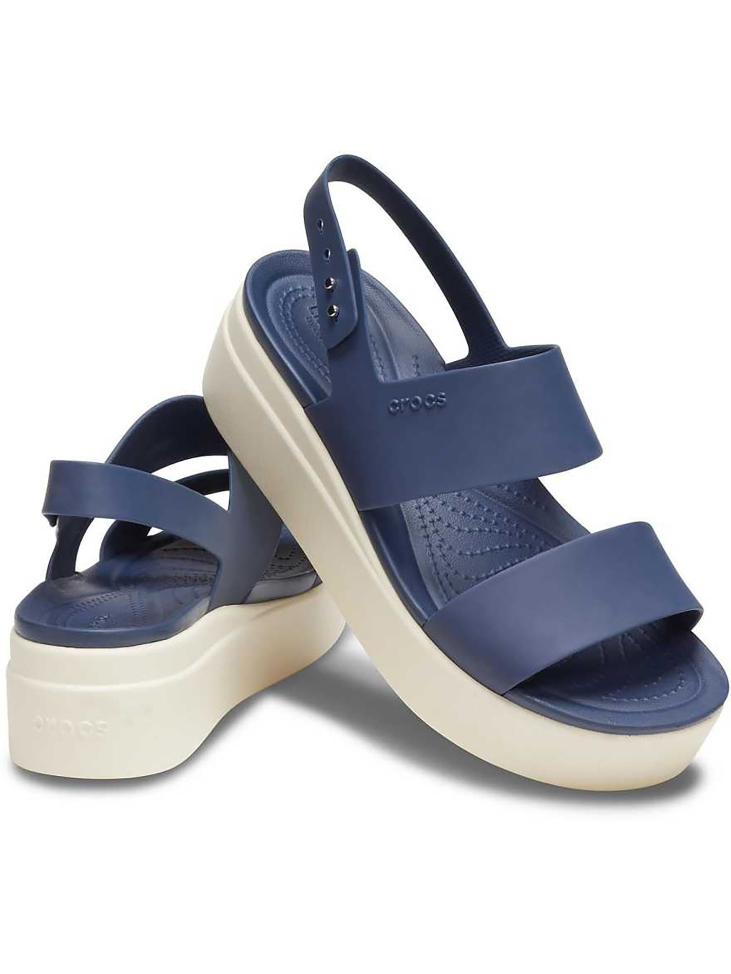 Crocs Navy Blue Brooklyn Wedge: Buy Crocs Navy Blue Brooklyn Wedge ...