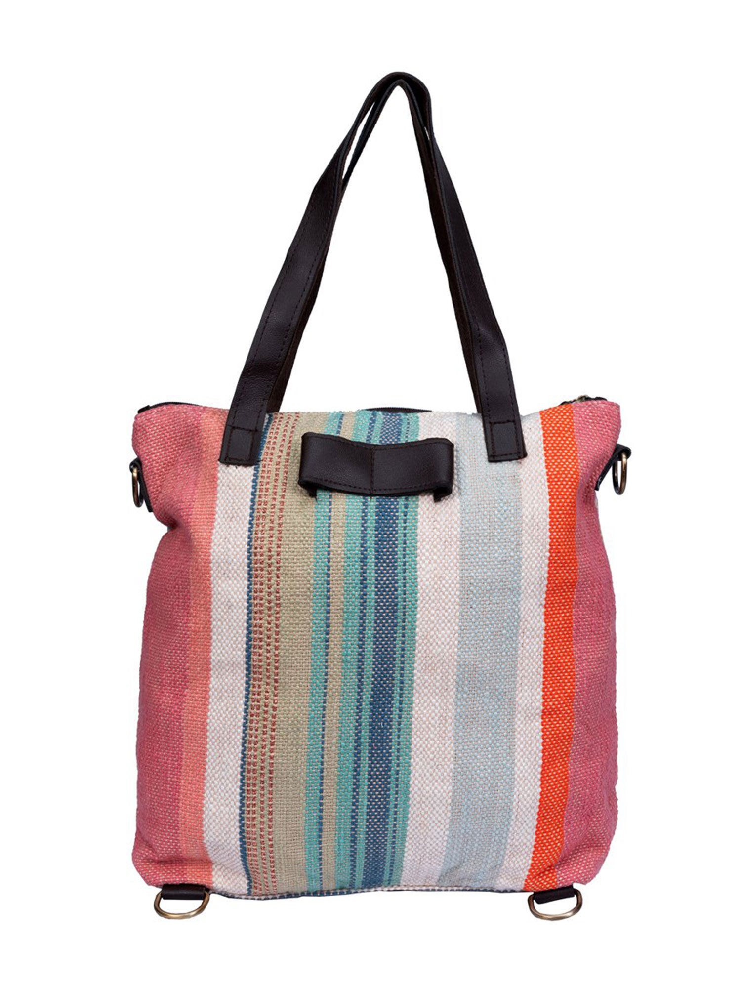 Buy Maisha by Esha Maisha Lifestyle Peach Multi Colour Stripes Two ...