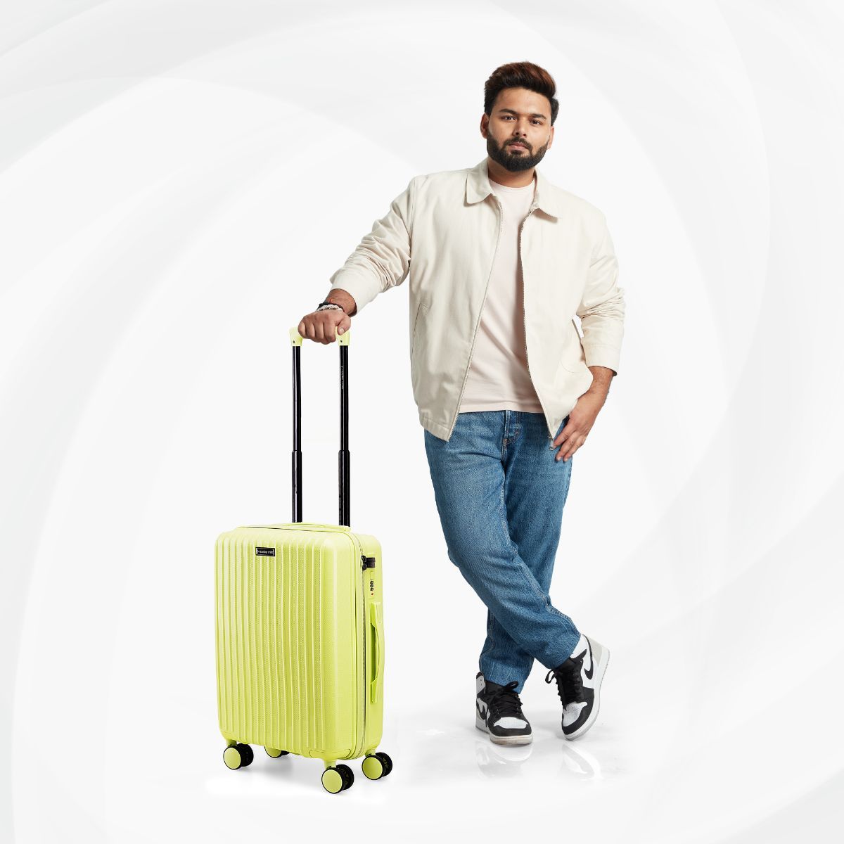 Buy Nasher Miles Pondicherry Hard-Side Polypropylene Lime Yellow ...