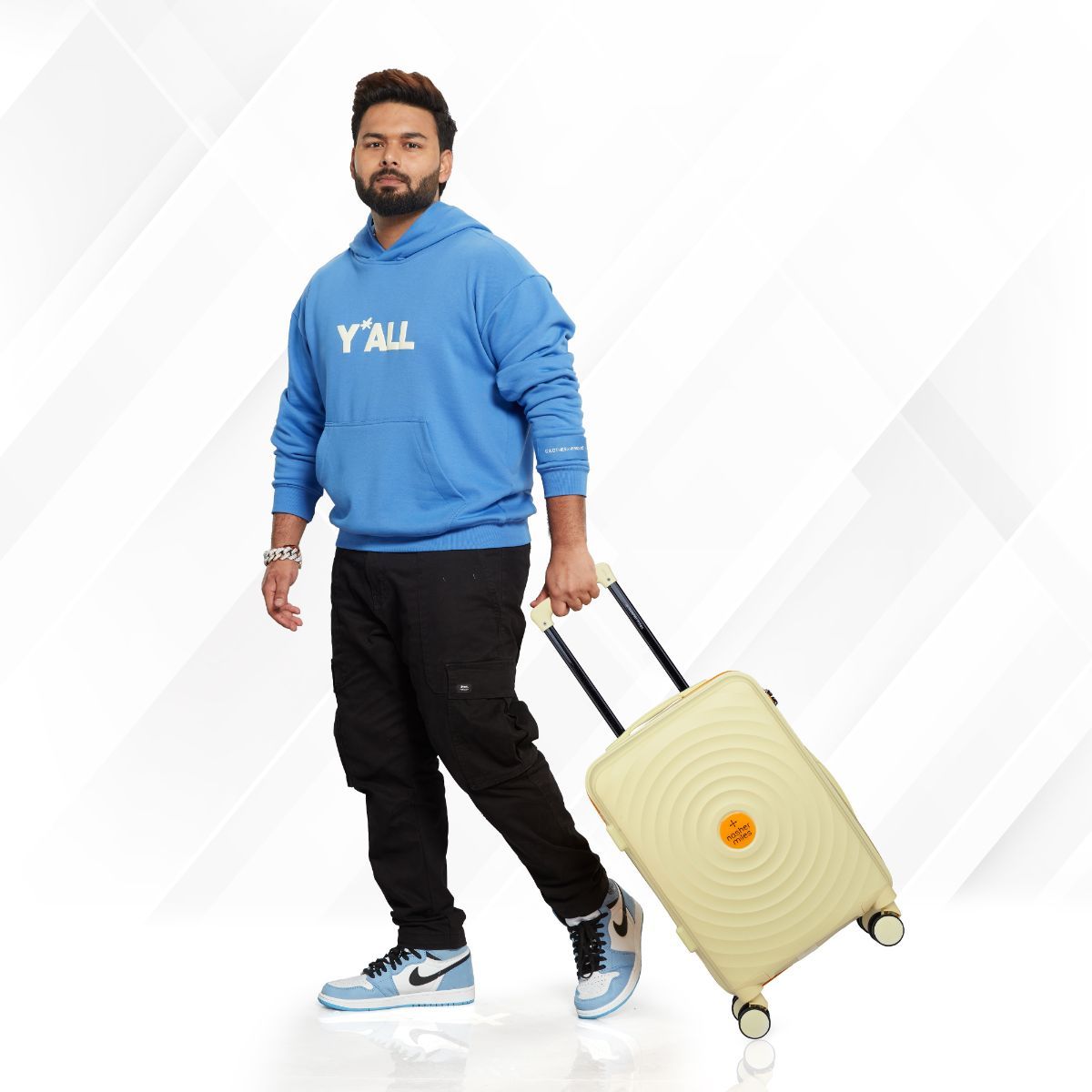 Buy Nasher Miles Goa Hard-Sided Polypropylene Luggage Cream Yellow ...