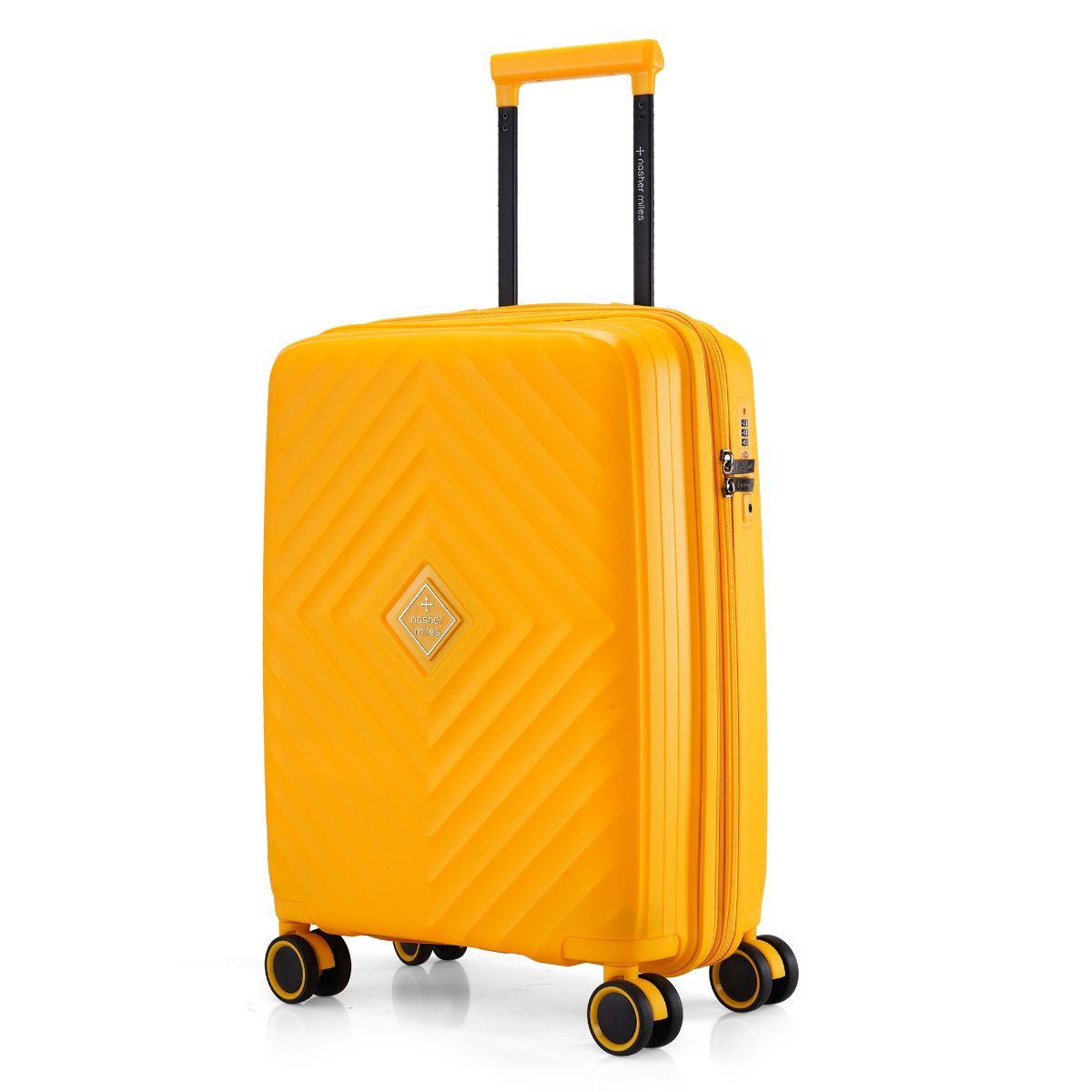 Buy Nasher Miles Antwerp Polypropylene Yellow Trolley Bag Online