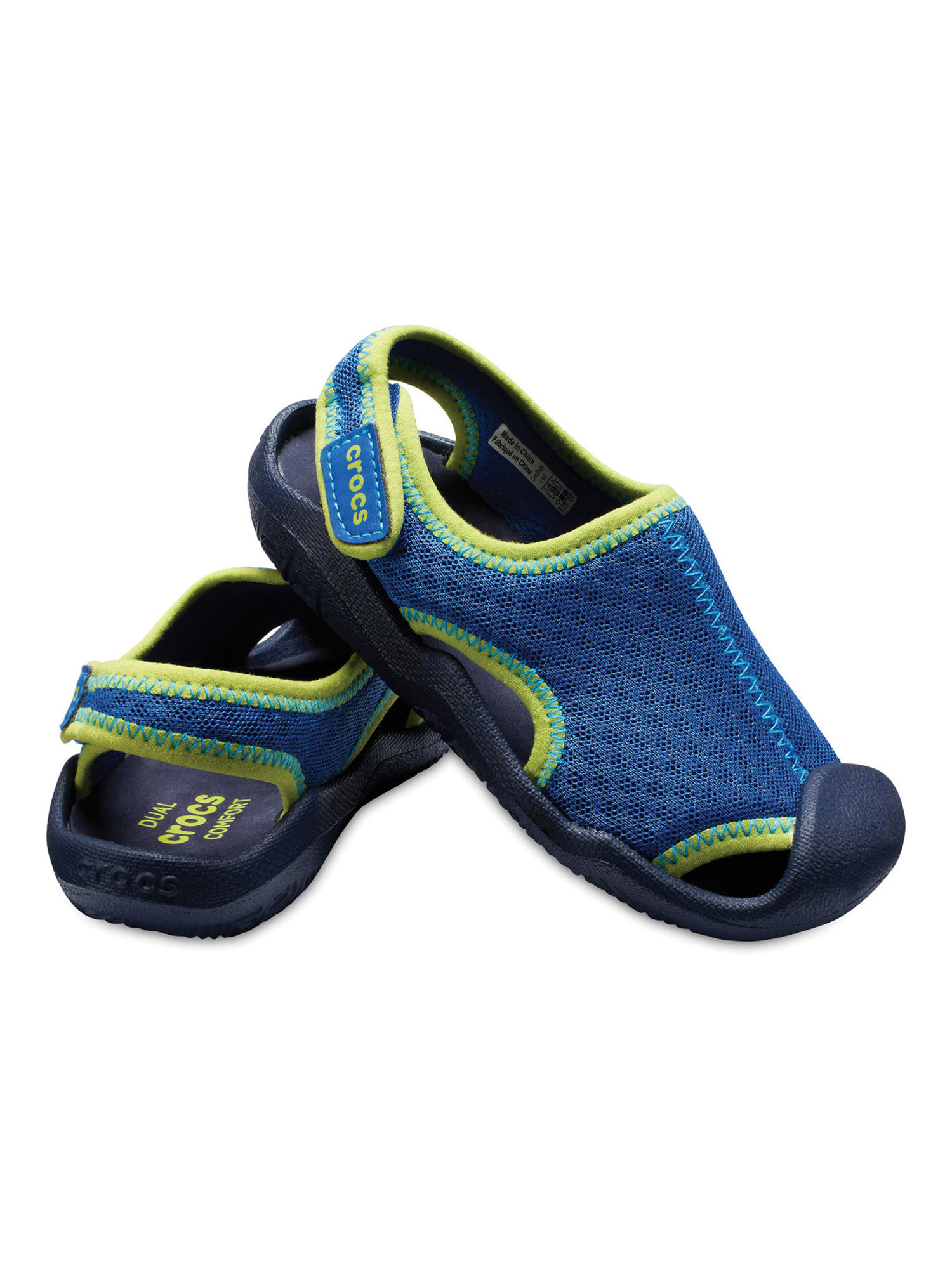 Crocs Blue Solid Sandals: Buy Crocs Blue Solid Sandals Online at Best ...