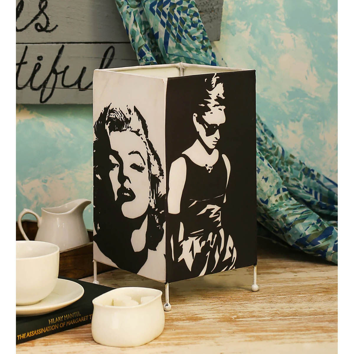 Buy Green Girgit Metal Multicolour Four Legs The Legends Lamp Online