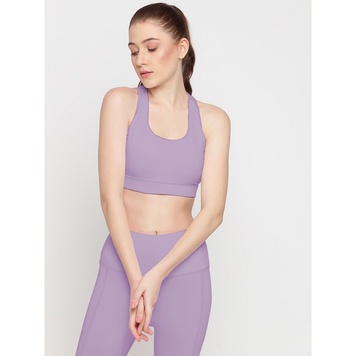 Buy Wear Jukebox Lavender Long Line Sports Bra Online
