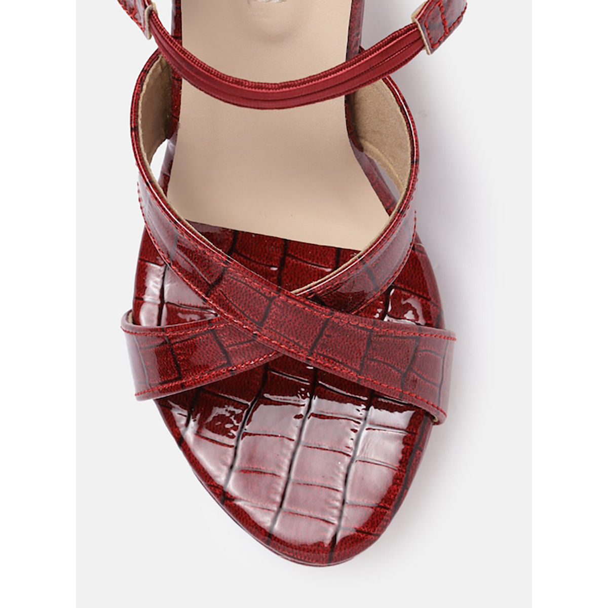 ELLE Red Women Slip On Sandals: Buy ELLE Red Women Slip On Sandals ...