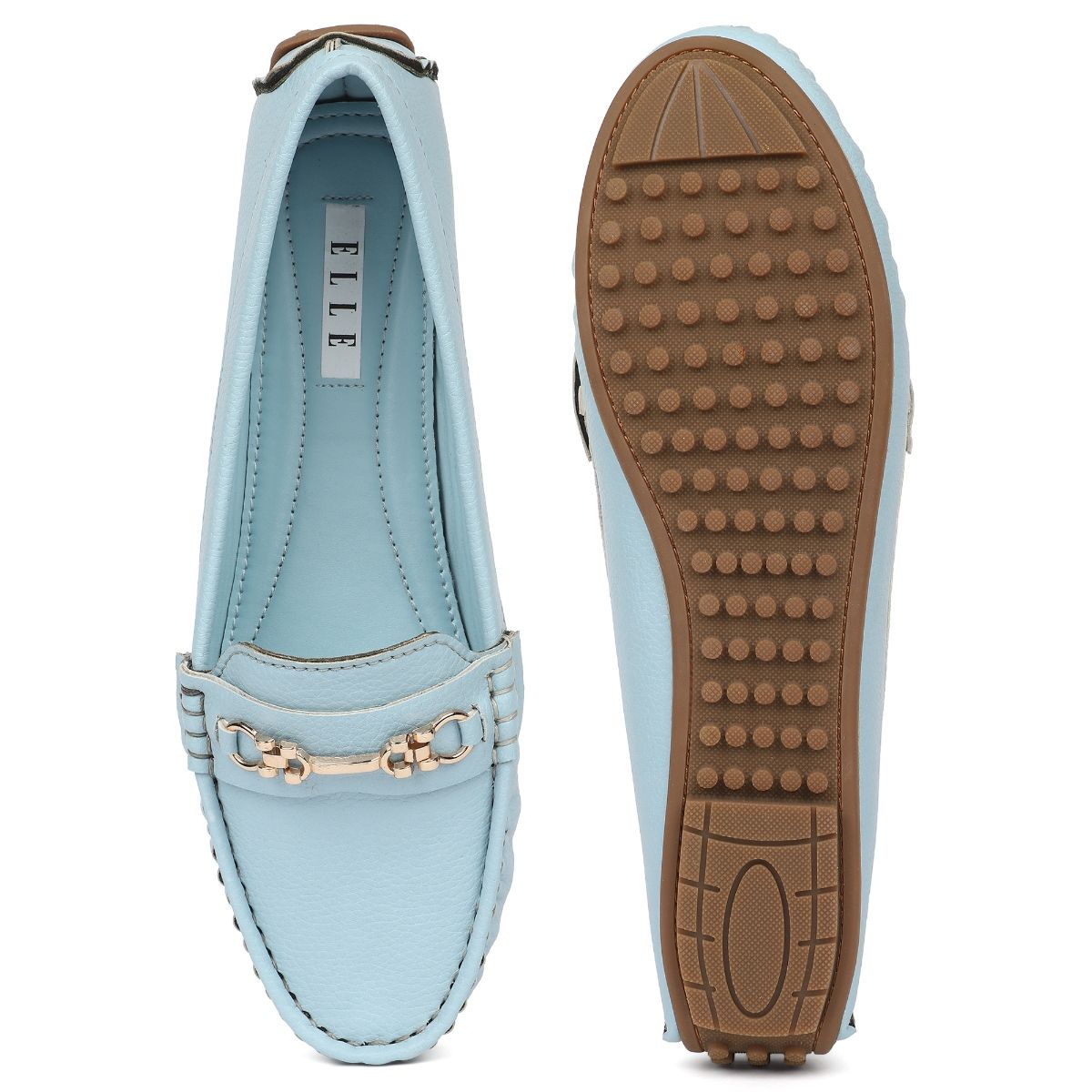 Buy ELLE Blue Women Slip On Loafers Online
