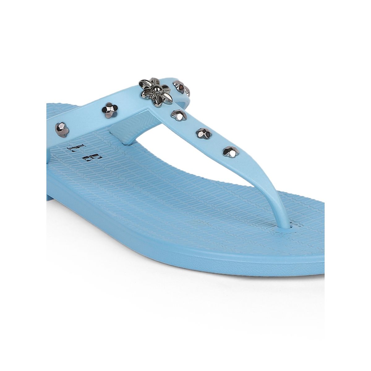 Buy ELLE Blue Women Slip On Flipflops Online