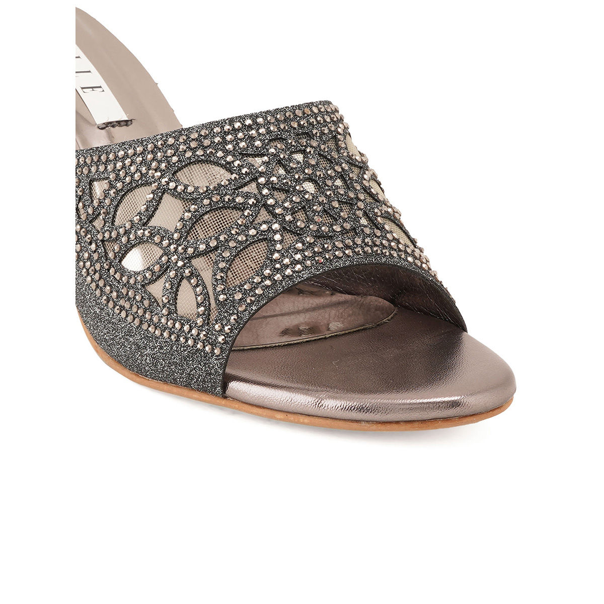 ELLE Silver Women Slip On Sandals: Buy ELLE Silver Women Slip On ...