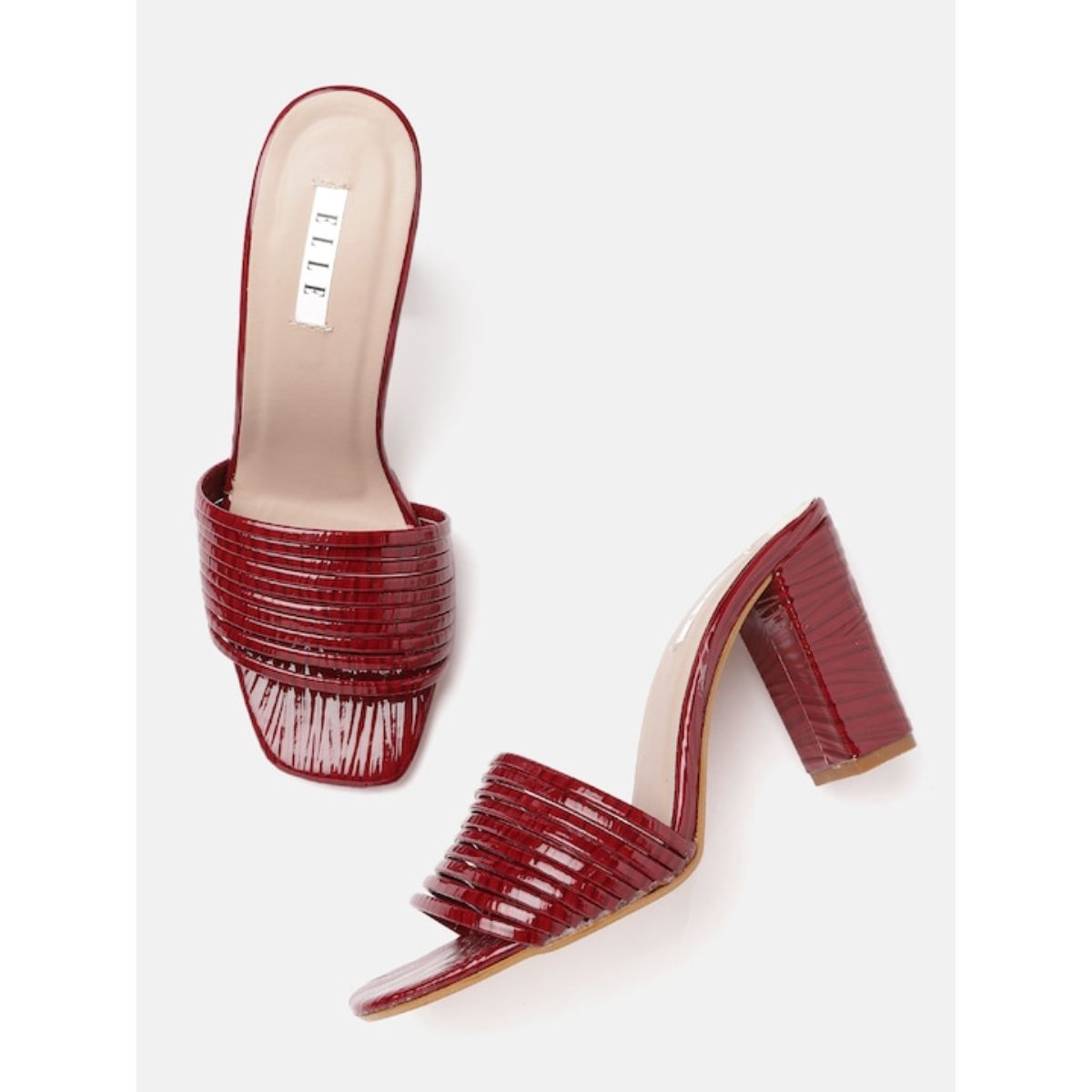 ELLE Red Women Slip On Sandals: Buy ELLE Red Women Slip On Sandals ...