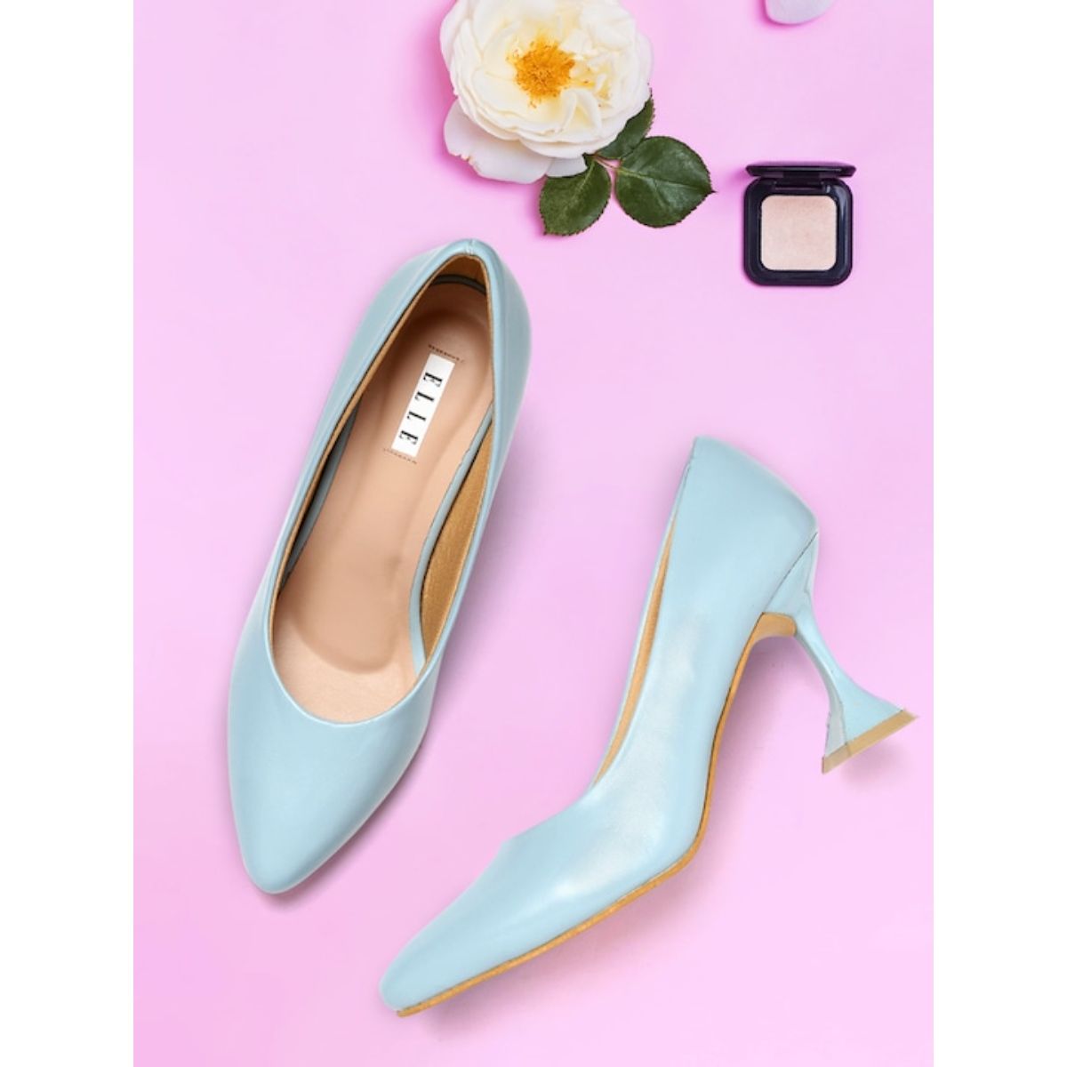 Buy ELLE Blue Women Slip On Pumps Online