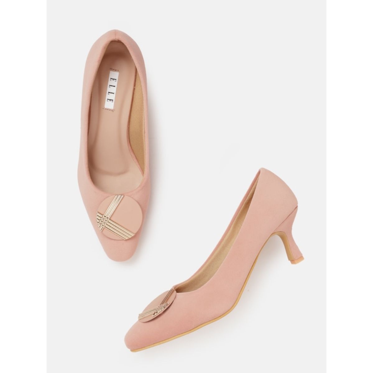 ELLE Peach Women Slip On Pumps: Buy ELLE Peach Women Slip On Pumps ...
