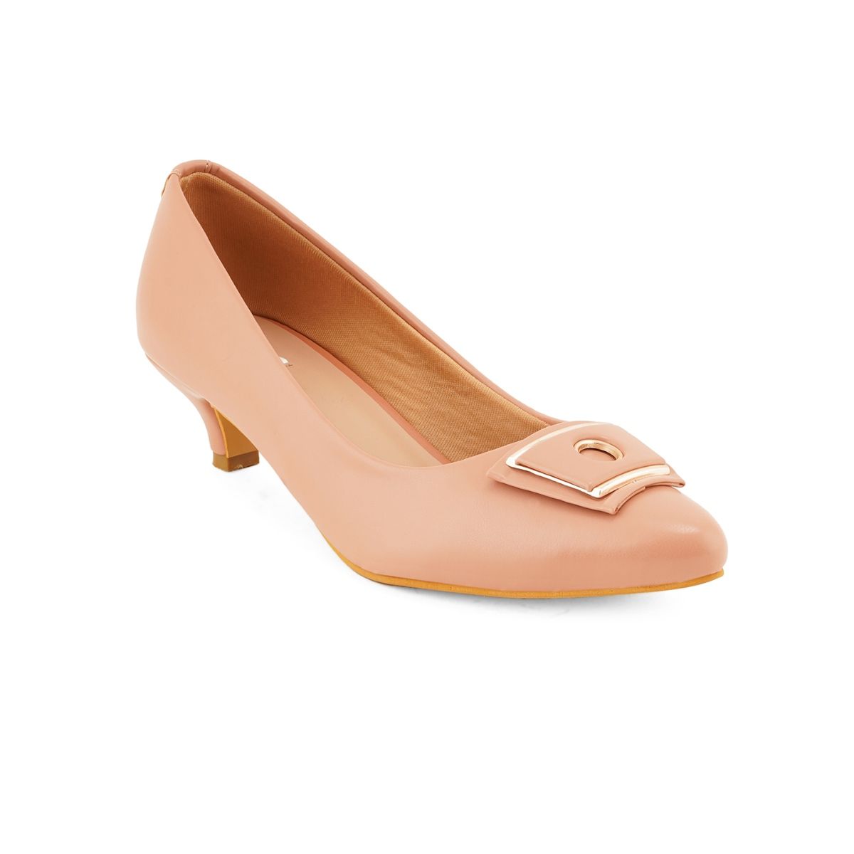 Buy ELLE Peach Women Slip On Pumps Online
