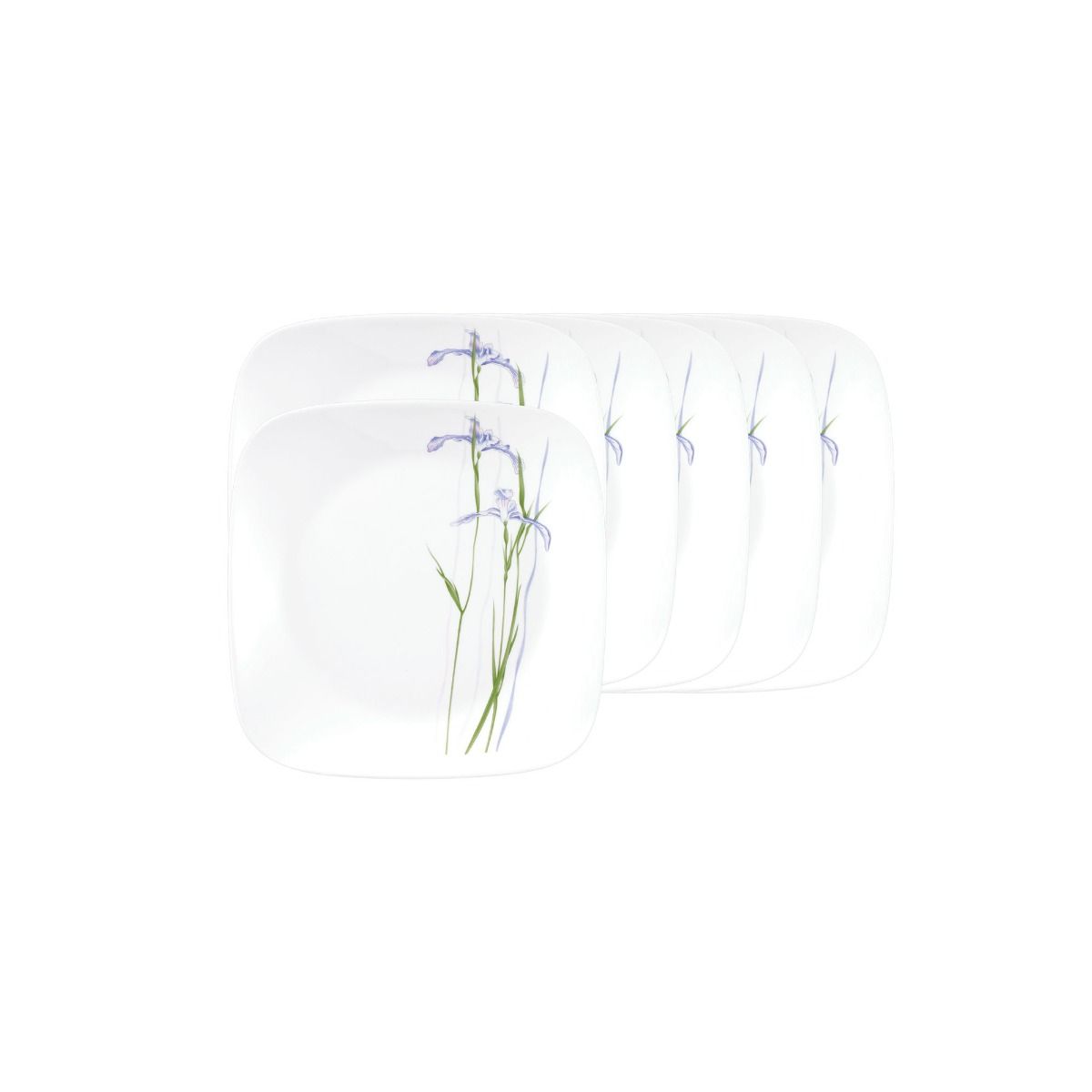 Corelle Asia Square Round Collection Shadow Iris 22.9 cm Square Round ...
