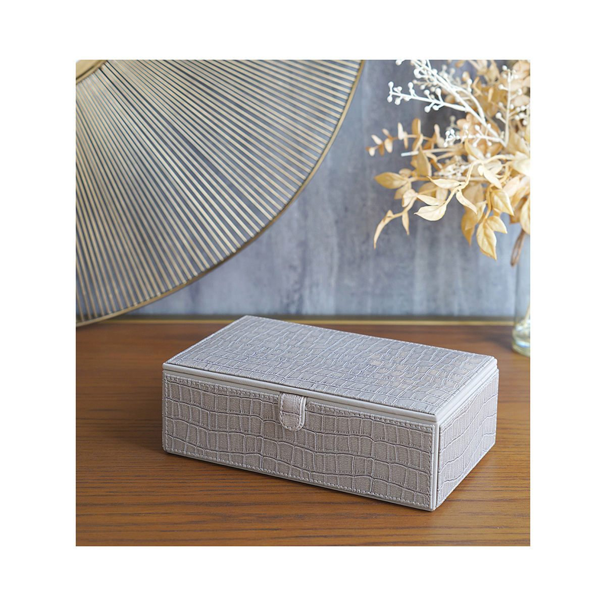 Pure Home + Living Large Grey Boris Lid Box: Buy Pure Home + Living ...