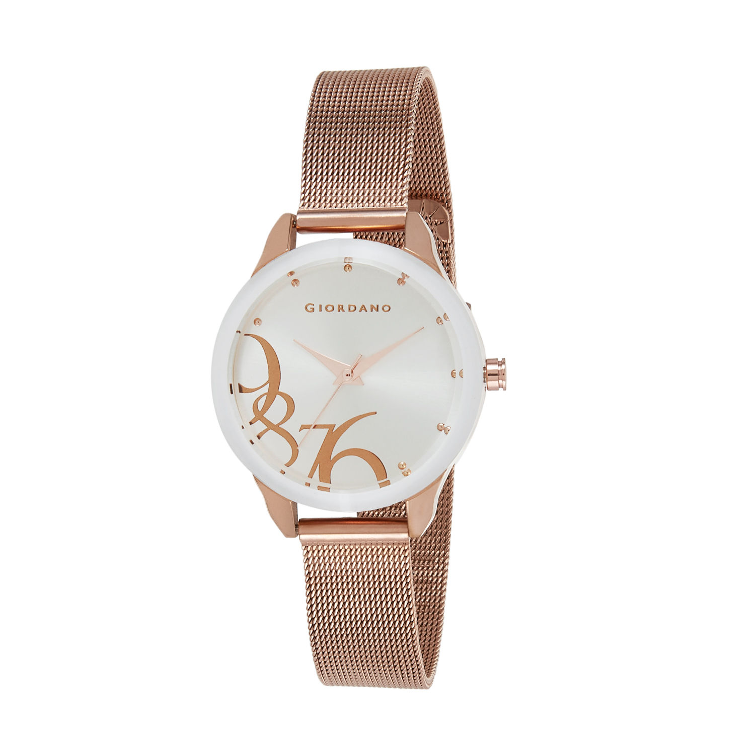 Giordano Analog White Dial Women's Watch (GD-4008-11): Buy Giordano ...