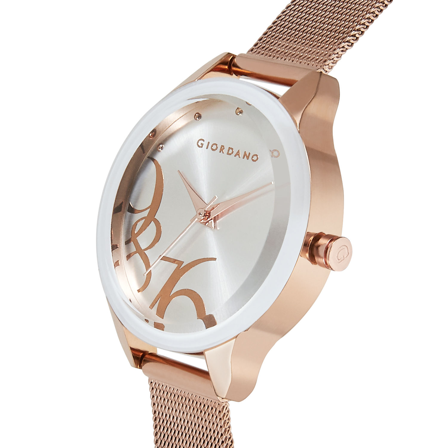 Buy Giordano Analog White Dial Women's Watch (GD-4008-11) Online