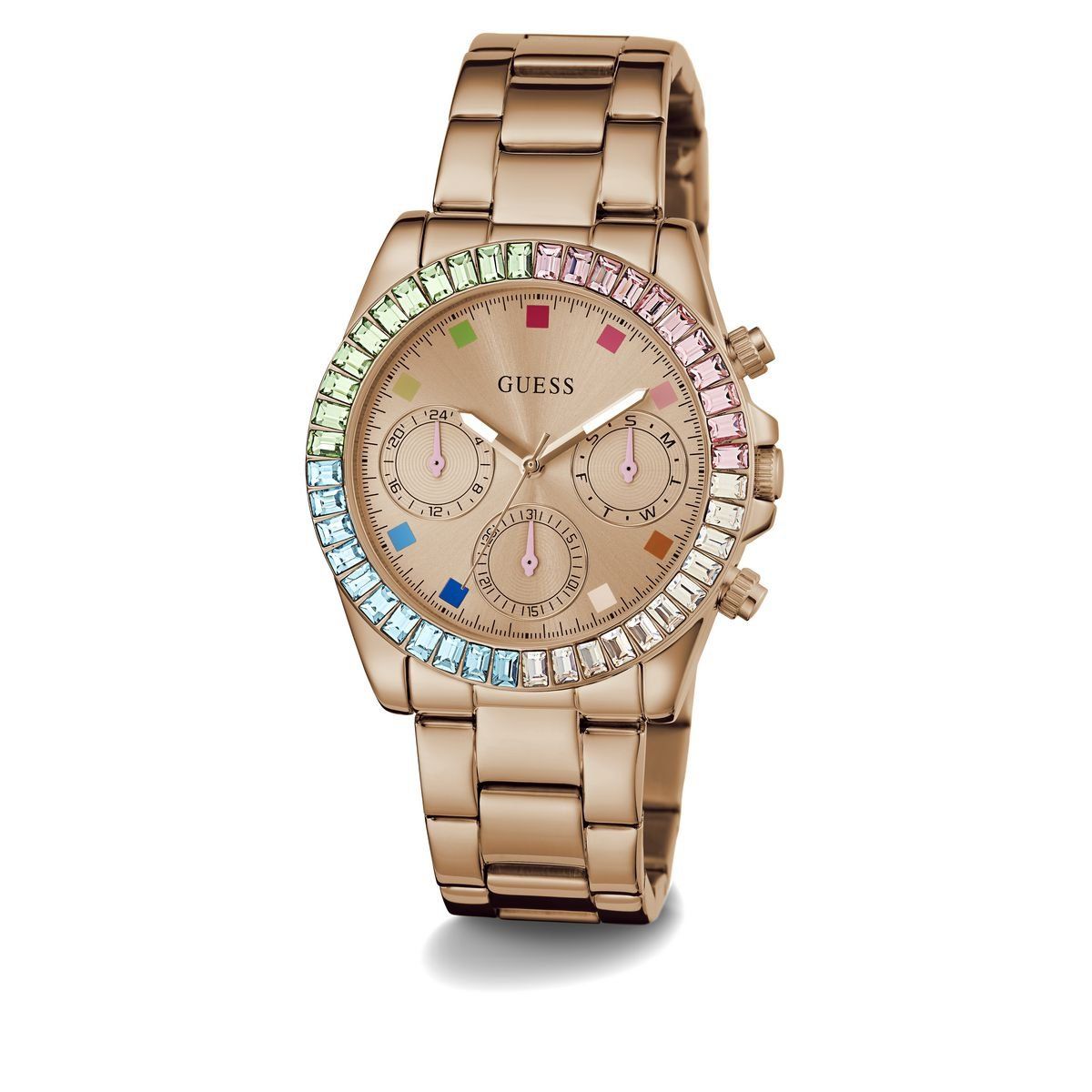 Buy GUESS Rose Gold Dial Women Analog Watch - GW0690L2 Online