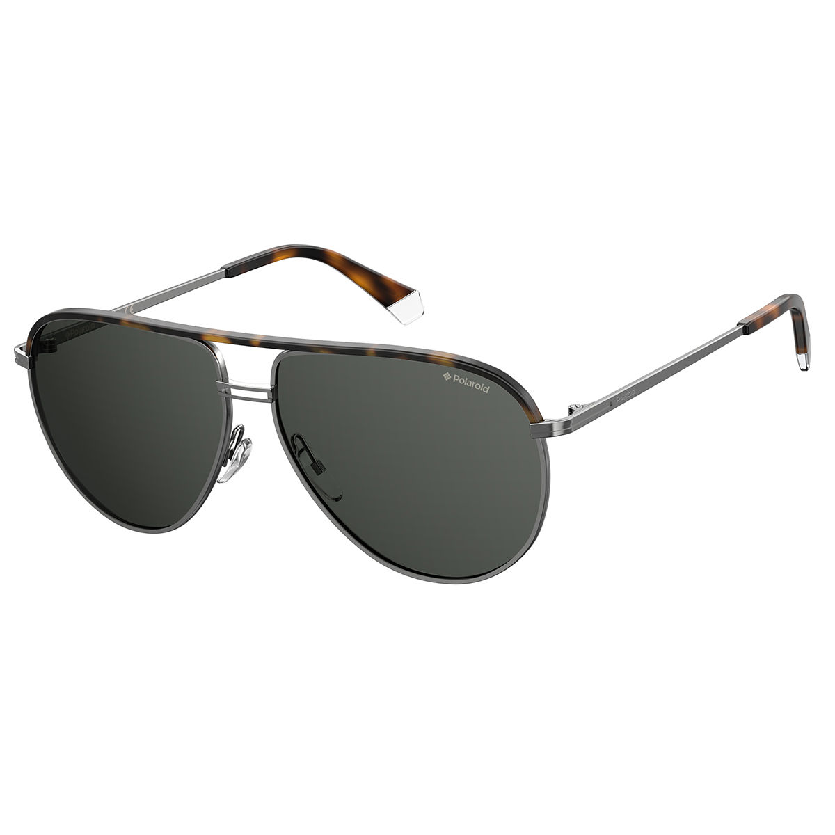 Buy Polaroid Grey Polarized Acetate UV Protection Full Rim Aviators ...