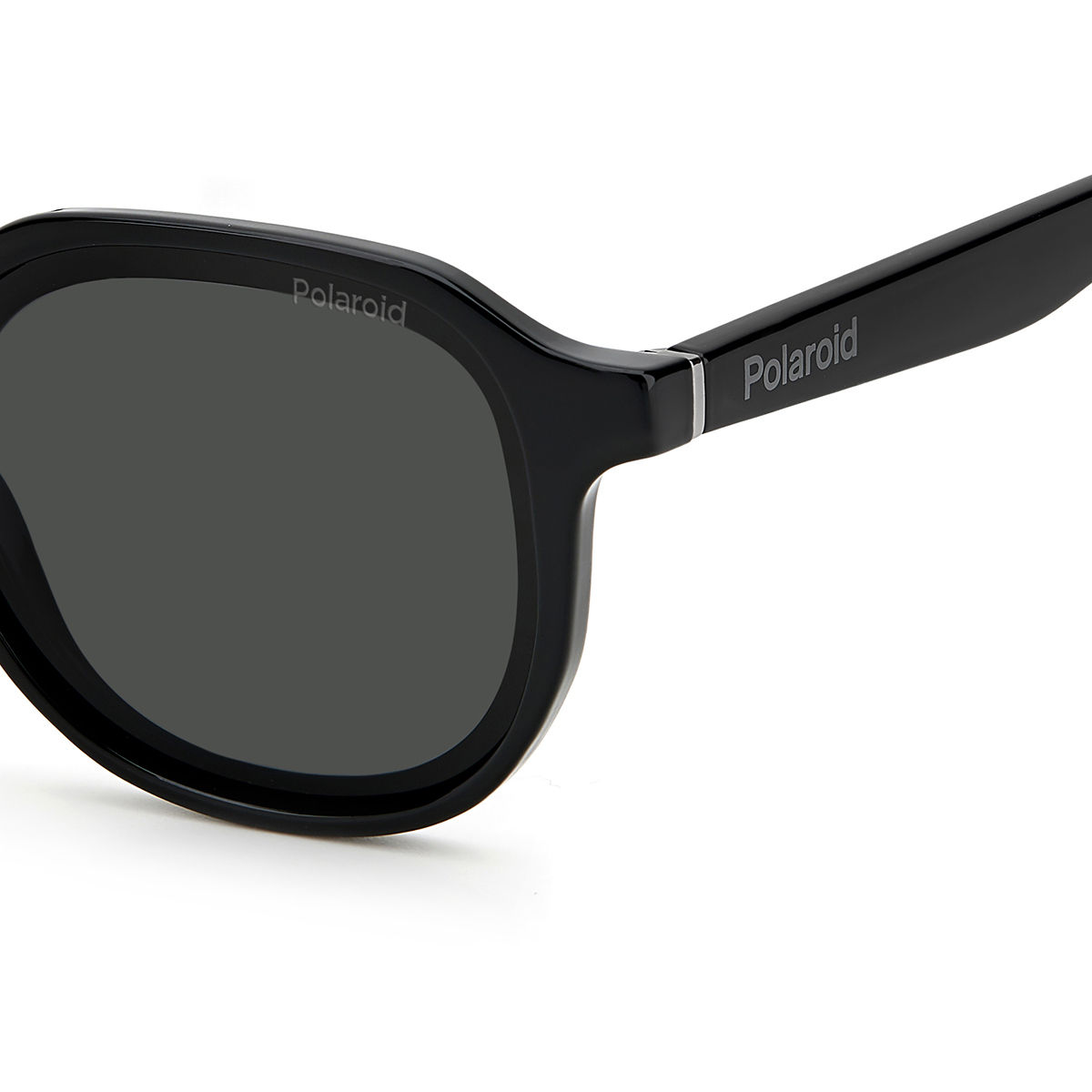 Buy Polaroid Grey Polarized Acetate UV Protection Full Rim Round Frames ...