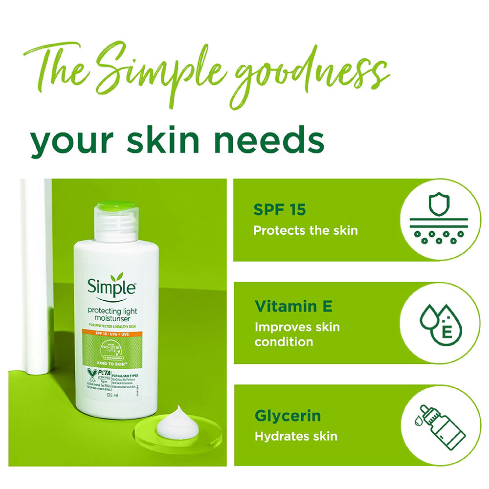 Simple Kind To Skin Protecting Light Moisturiser SPF-UVA+UVB: Buy ...