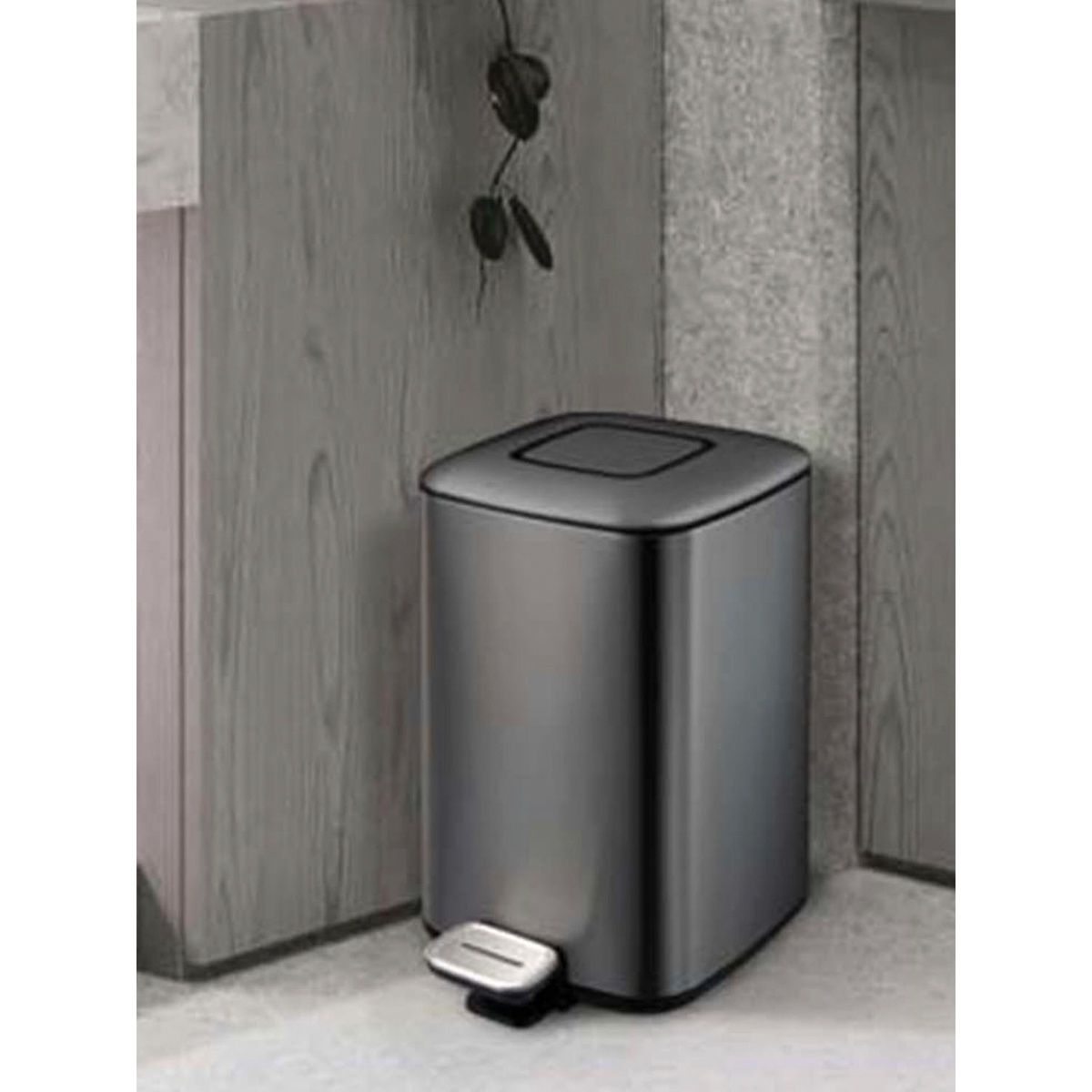Buy OBSESSIONS Stainless Steel Step Dustbin with Deodorizer Compartment ...