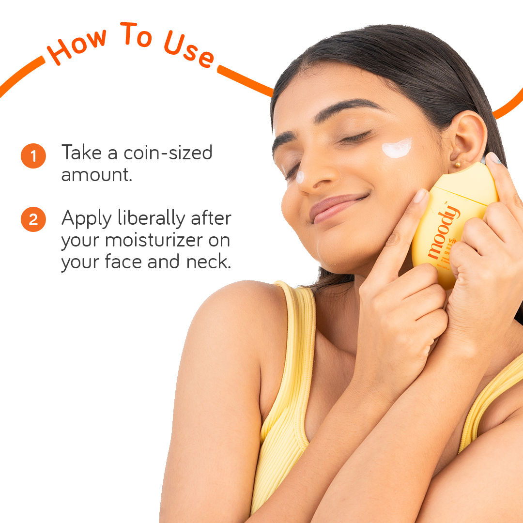 Moody Vitamin C Sunscreen SPF 50 PA With Mandarin Orange Vitamin E