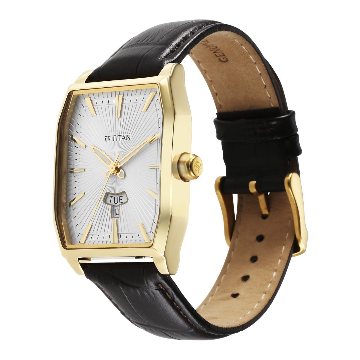 Buy Titan Regalia Opulent 1876YL02 Off White Dial Analog Watch for Men ...