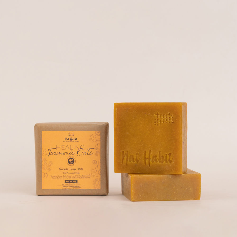 Nat Habit Fresh Healing Turmeric Oats & Soothing Sandalwood Soaps: Buy ...