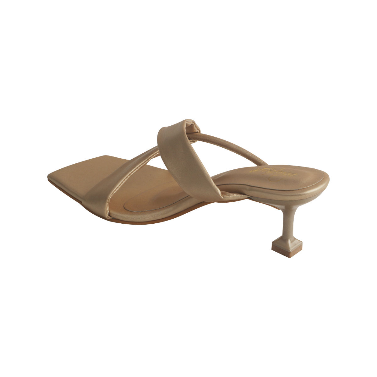 Buy Bowtoes Gold Roman Heels Solid Online