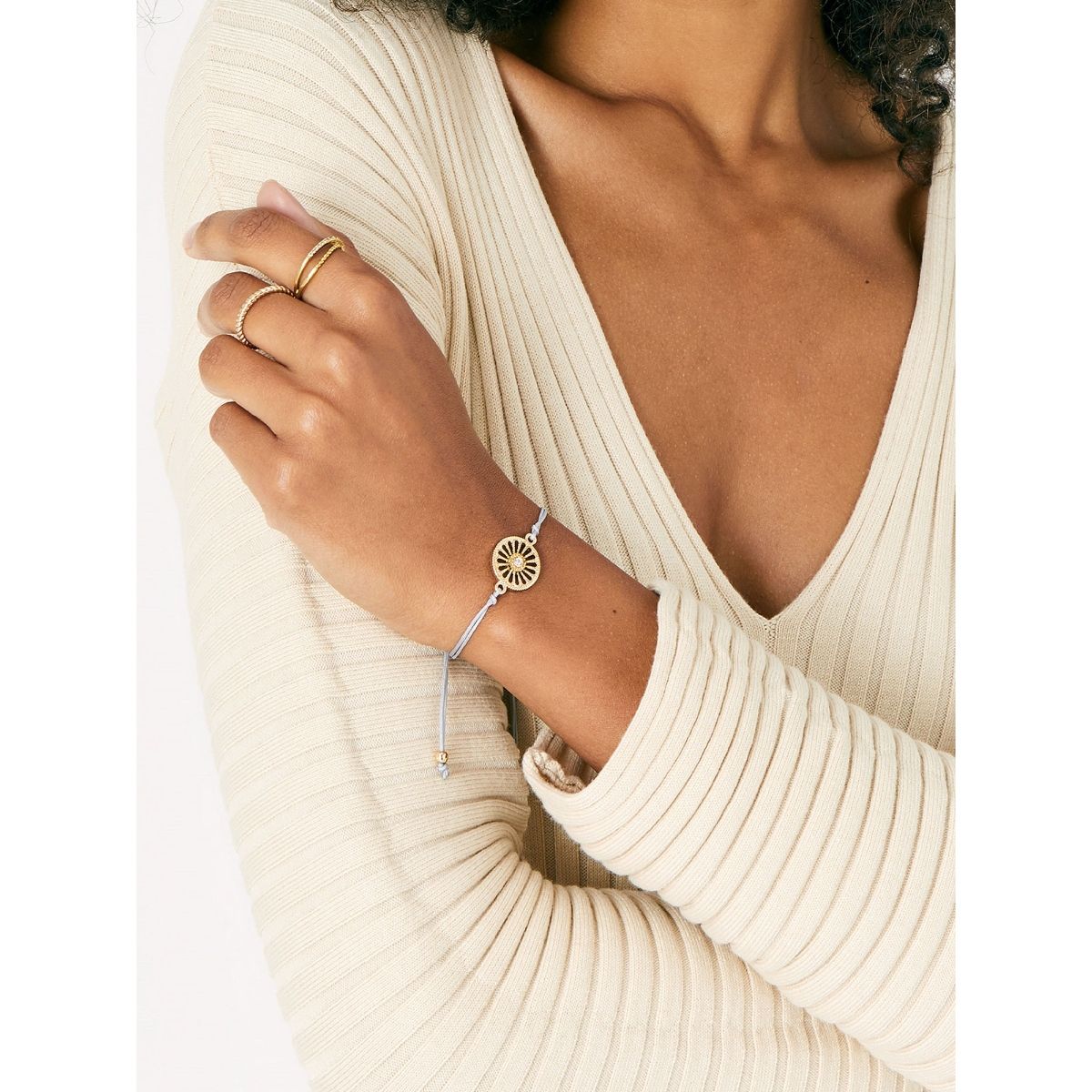 Buy Accessorize London Womens Gold Filigree Charm Friendship Bracelet ...