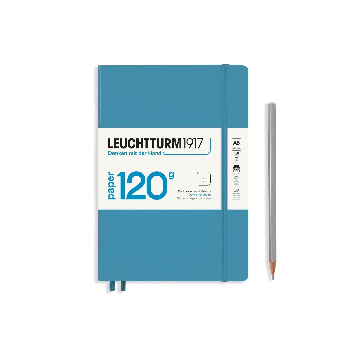 Leuchtturm1917 120G Edition Medium A5-Size Hard Cover Notebook (Dotted ...