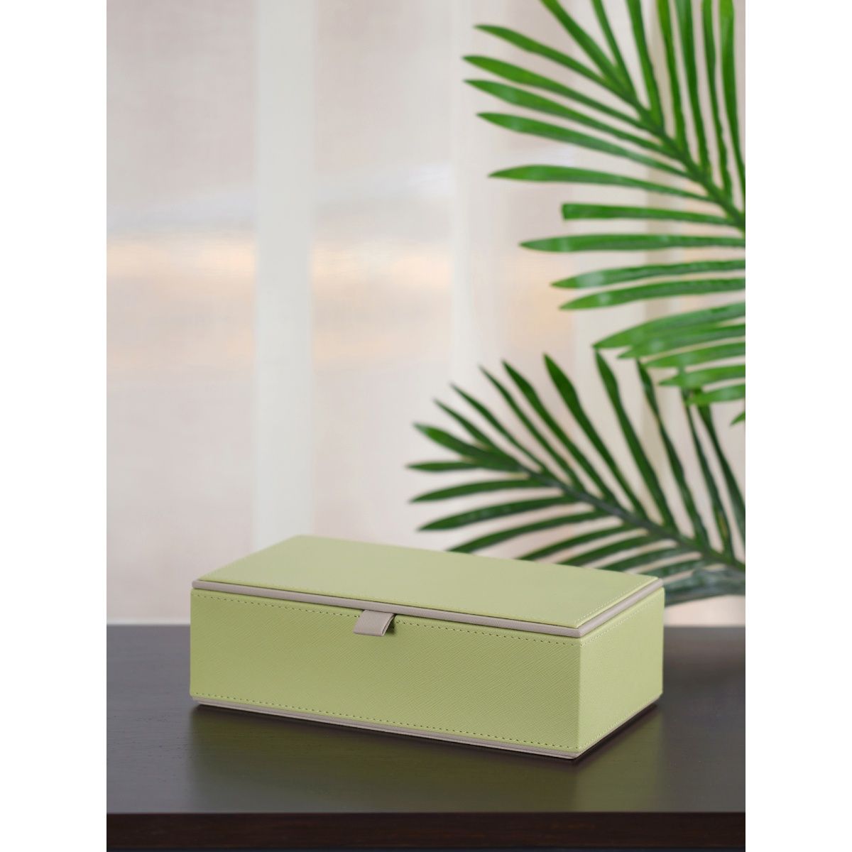 Pure Home + Living Della Green Lid Box: Buy Pure Home + Living Della ...
