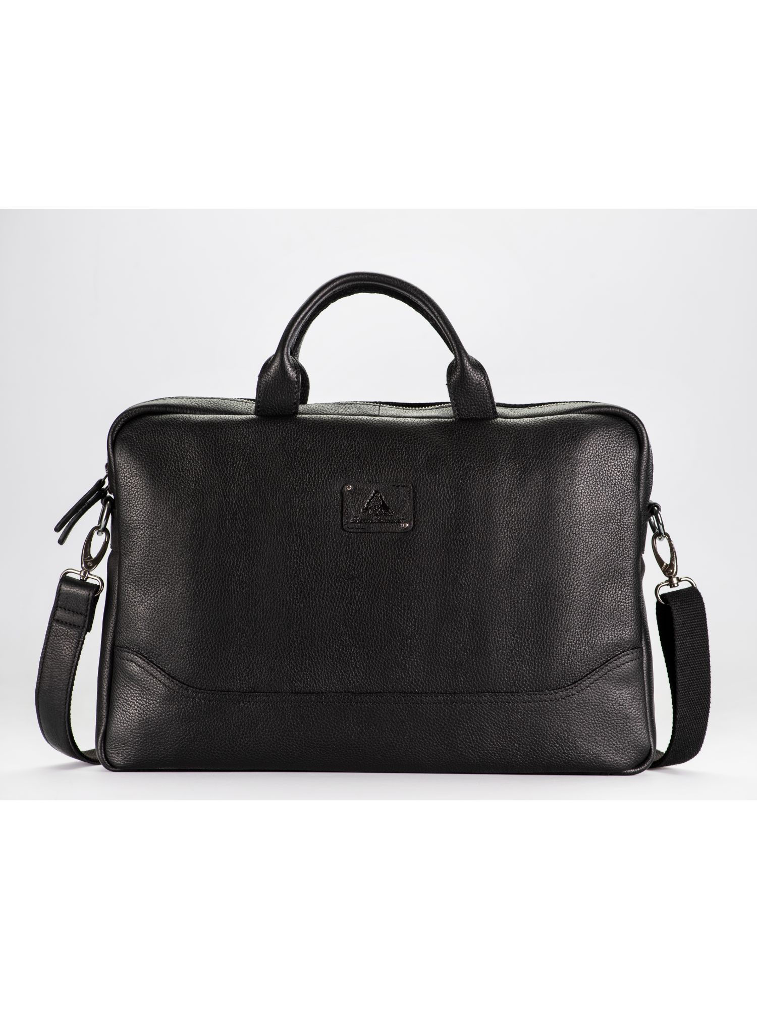 Buy PICCO MASSIMO Black 15.6 inch Laptop Leather Bags for Mens Online