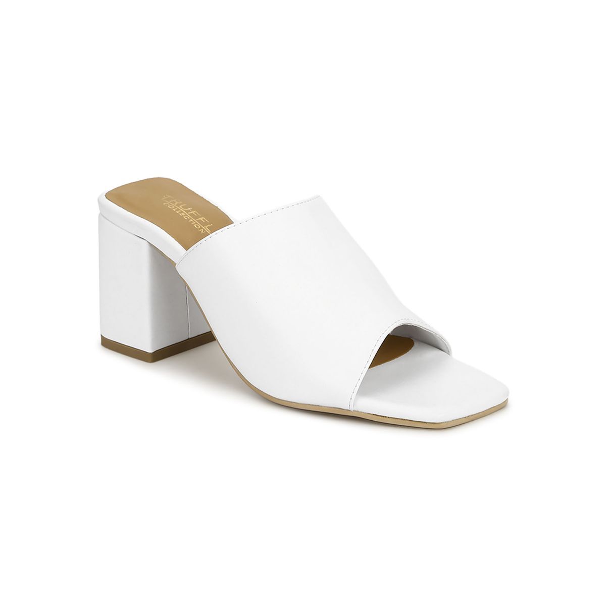 Buy Truffle Collection White Solid Heels Online