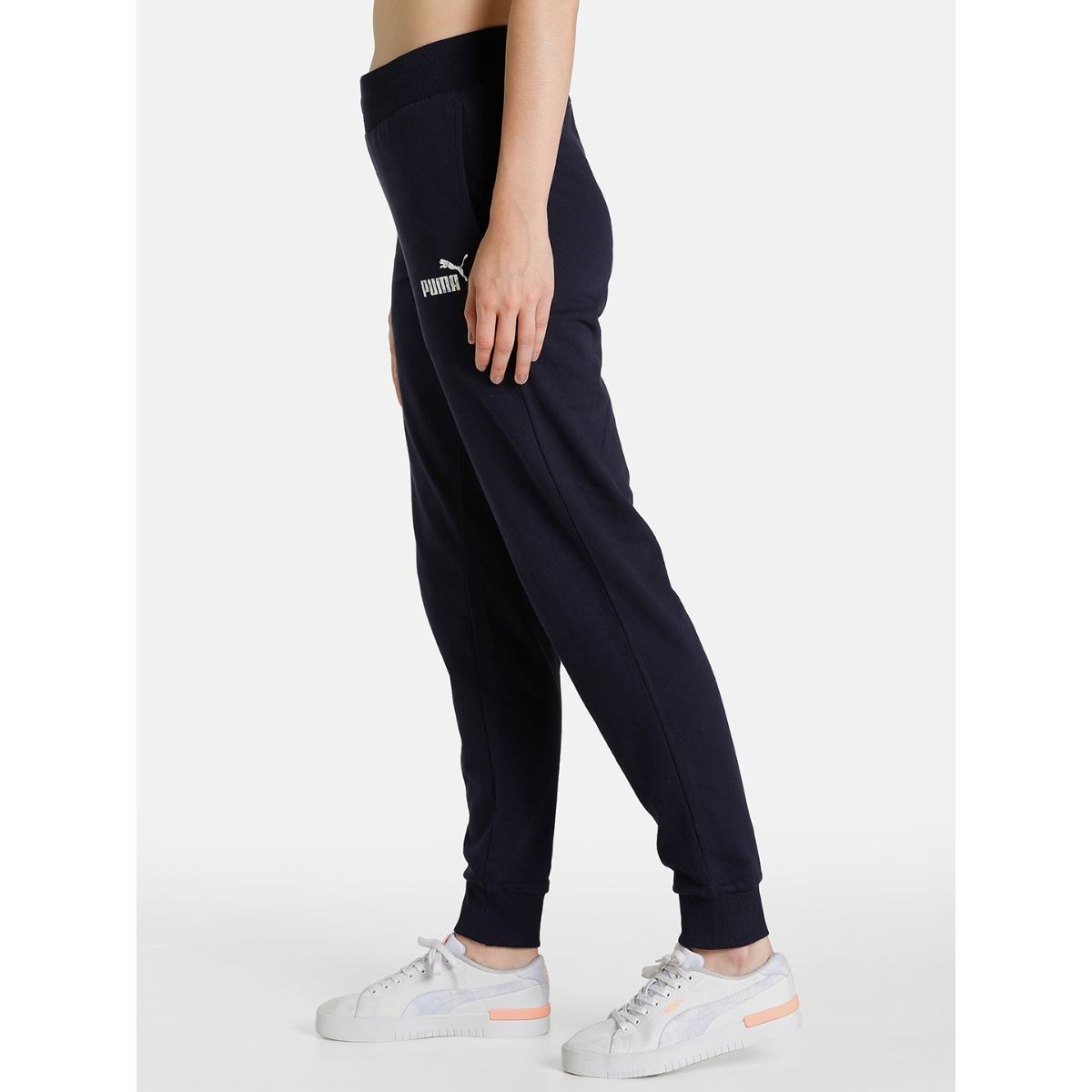 Buy Puma Patterned Graphic Women Navy Blue Sweatpants Online