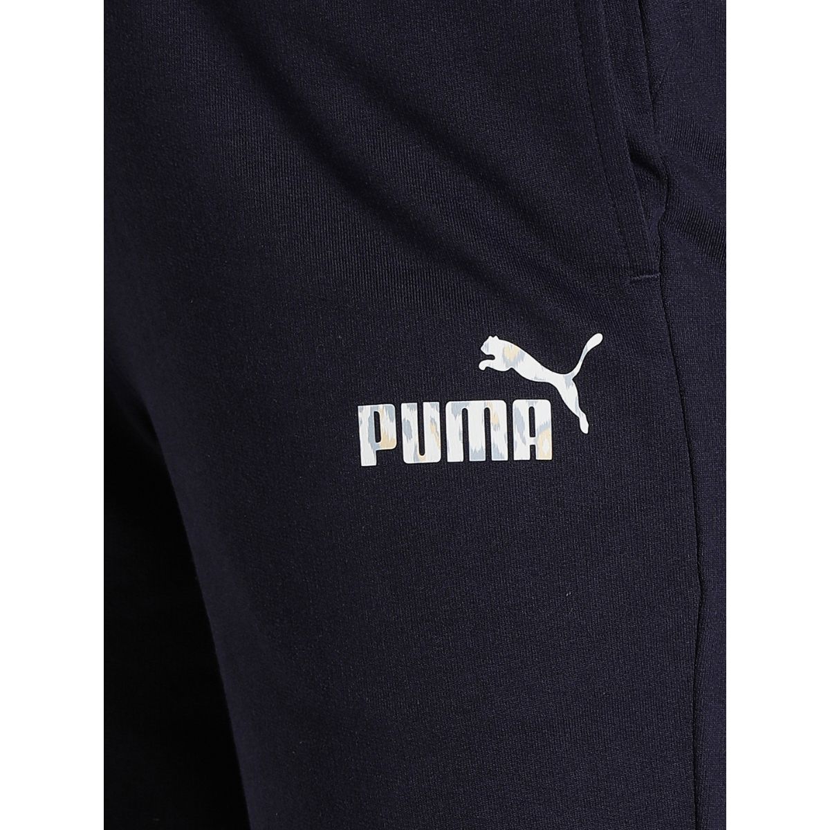 Buy Puma Patterned Graphic Women Navy Blue Sweatpants Online