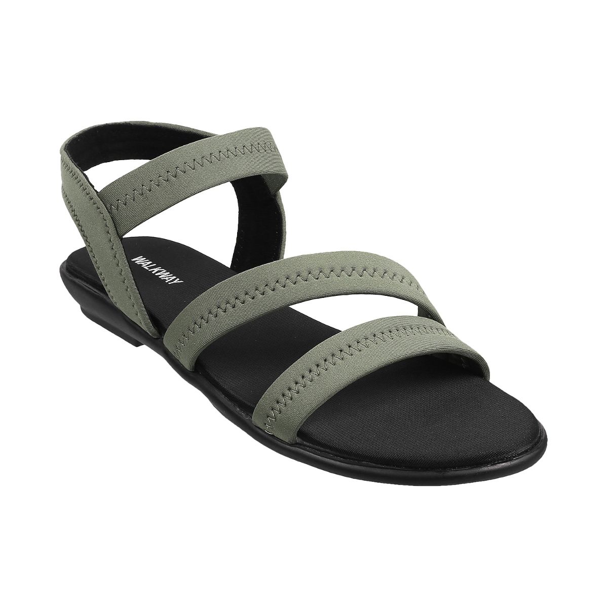 Walkway Green Solid/plain Sandals: Buy Walkway Green Solid/plain ...
